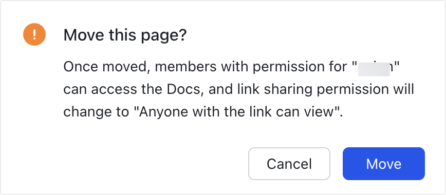 Move documents or folders