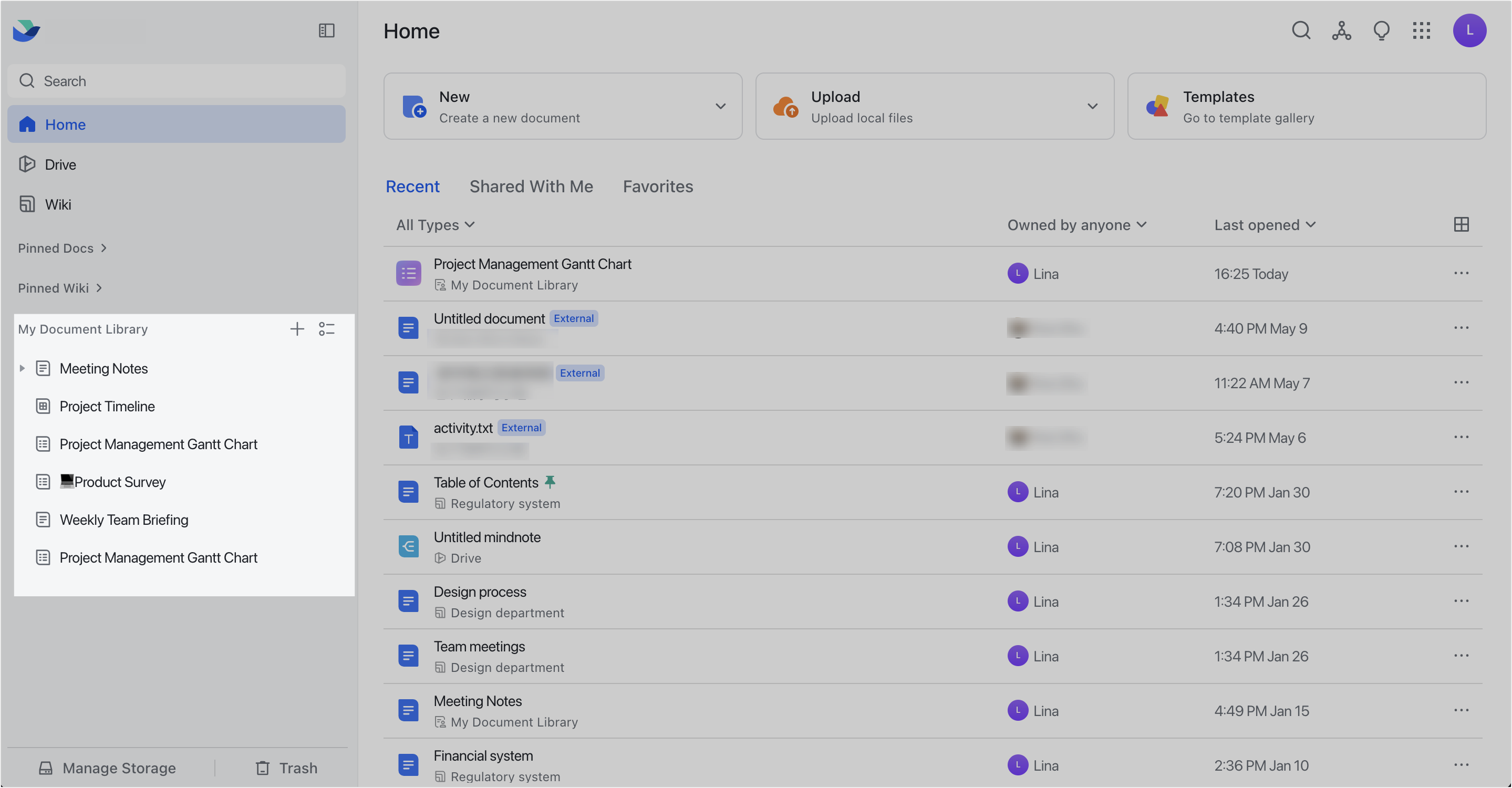 Manage My Document Library