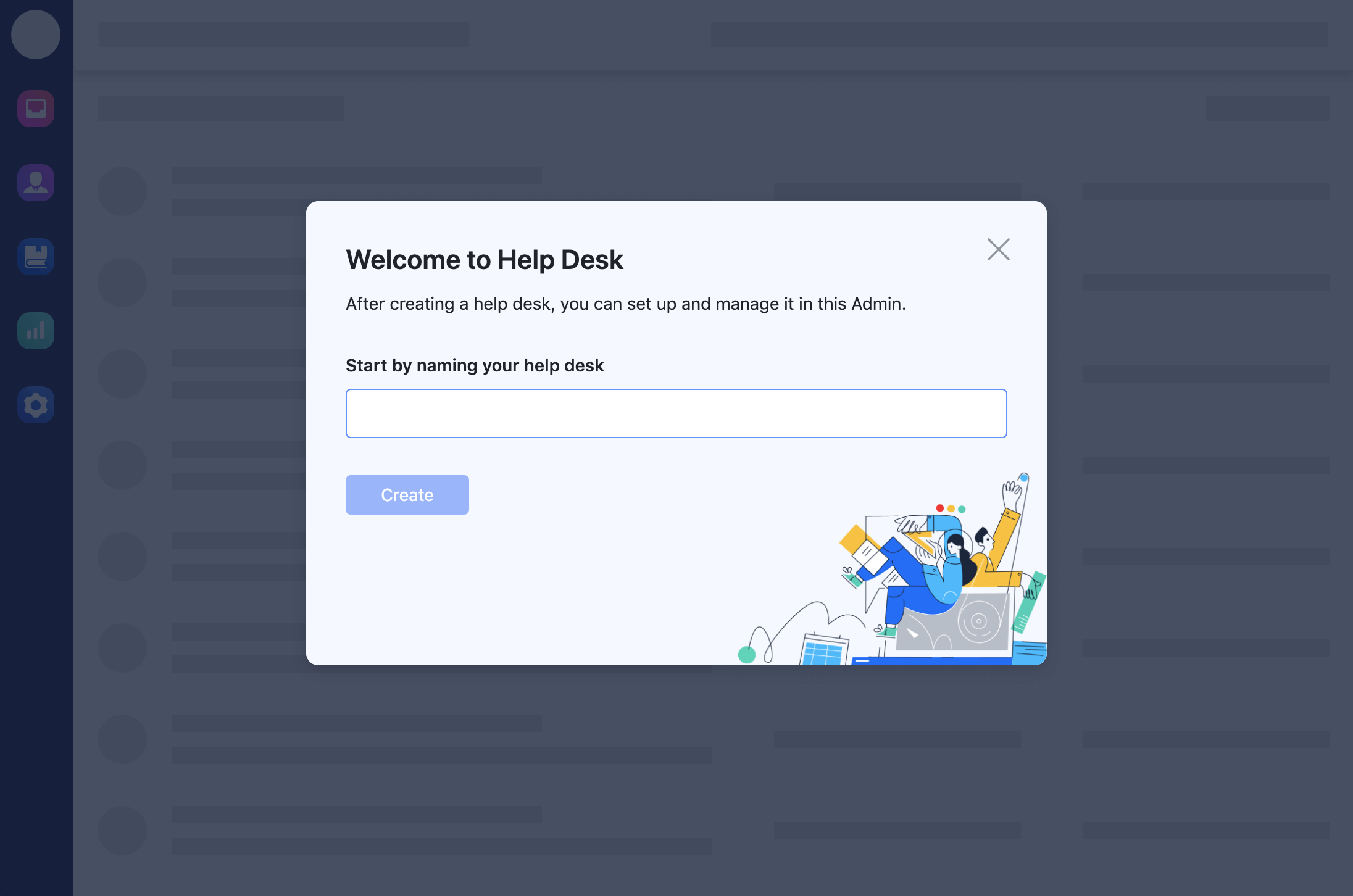 Create, update, and share help desks