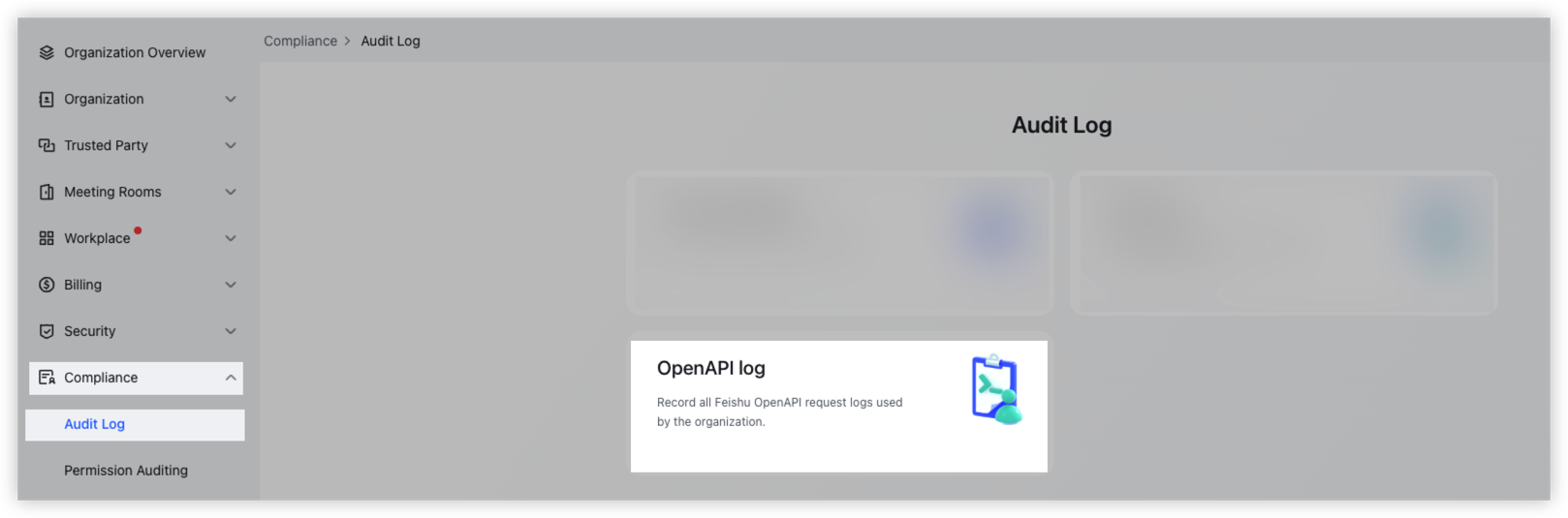 Admin | Use OpenAPI logs