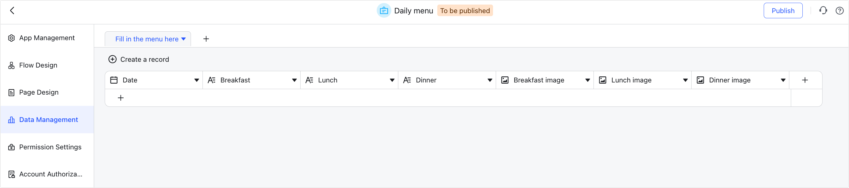 Use the Daily Menu bot