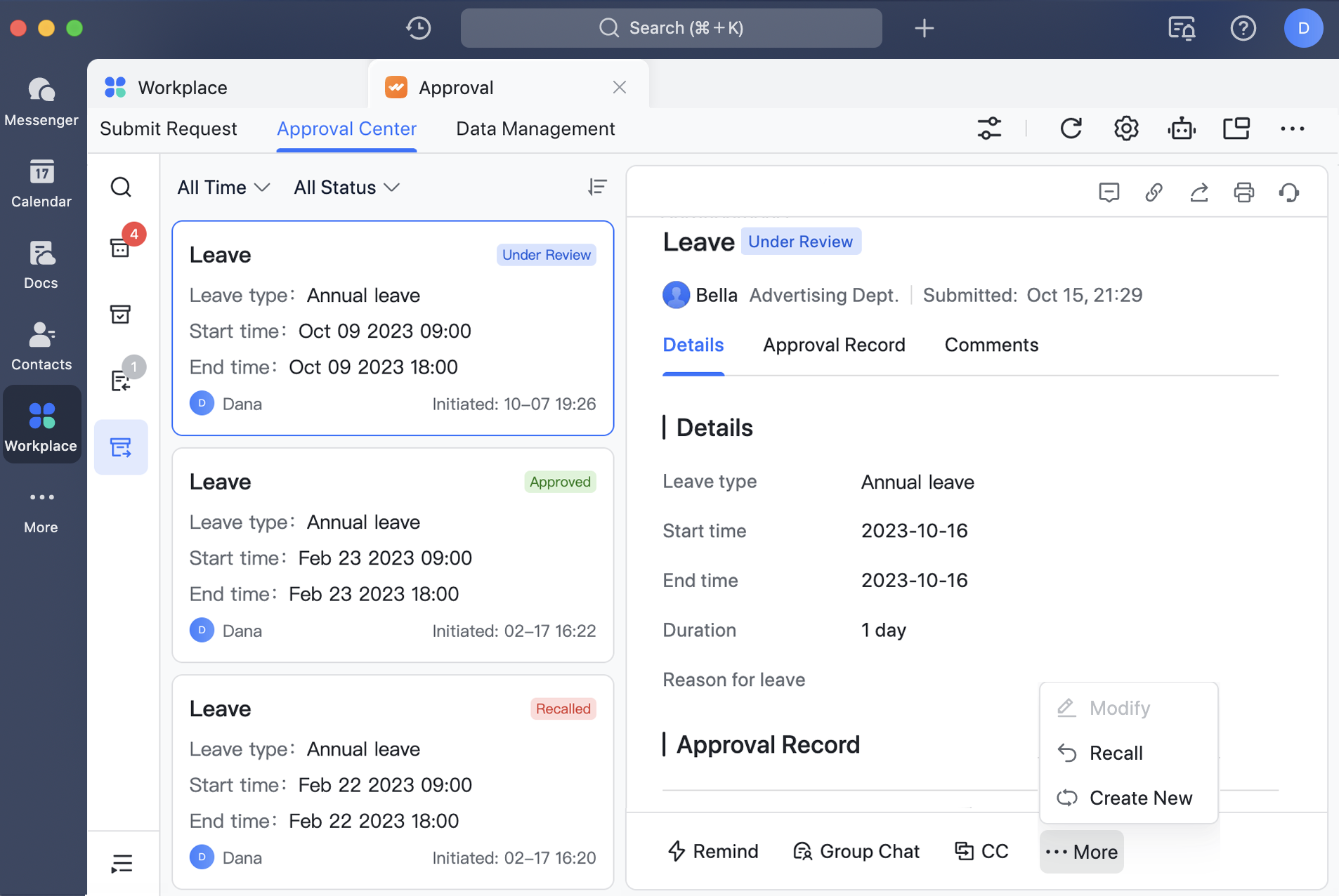 Get started with requesting approval