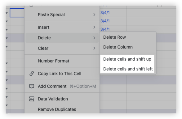 Insert Rows Columns And Cells And Adjust Row Heightcolumn Width In Sheets 