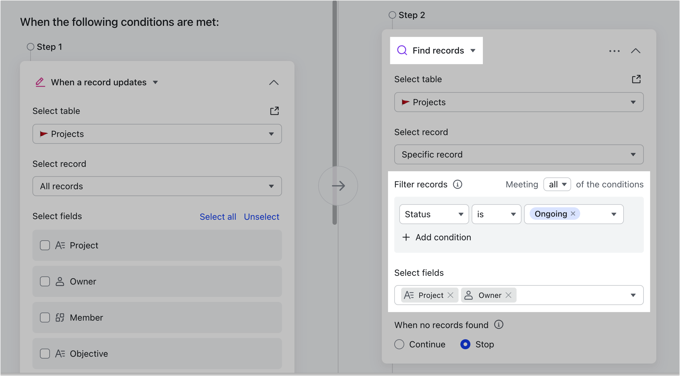 Send emails using automations