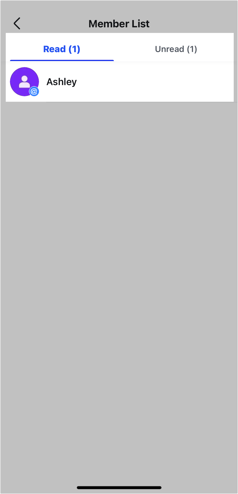 Check the read or unread status of messages