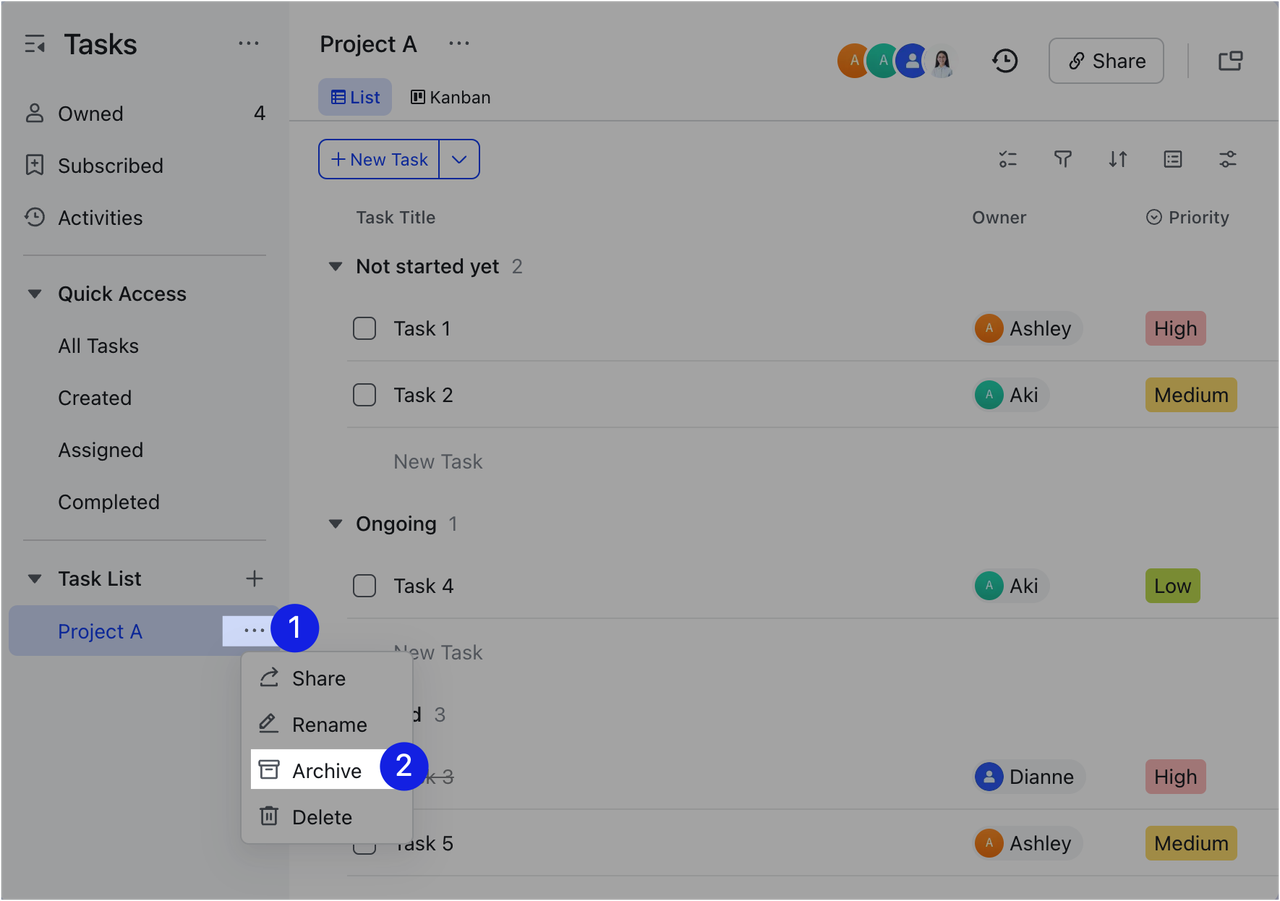 Get started with Tasks