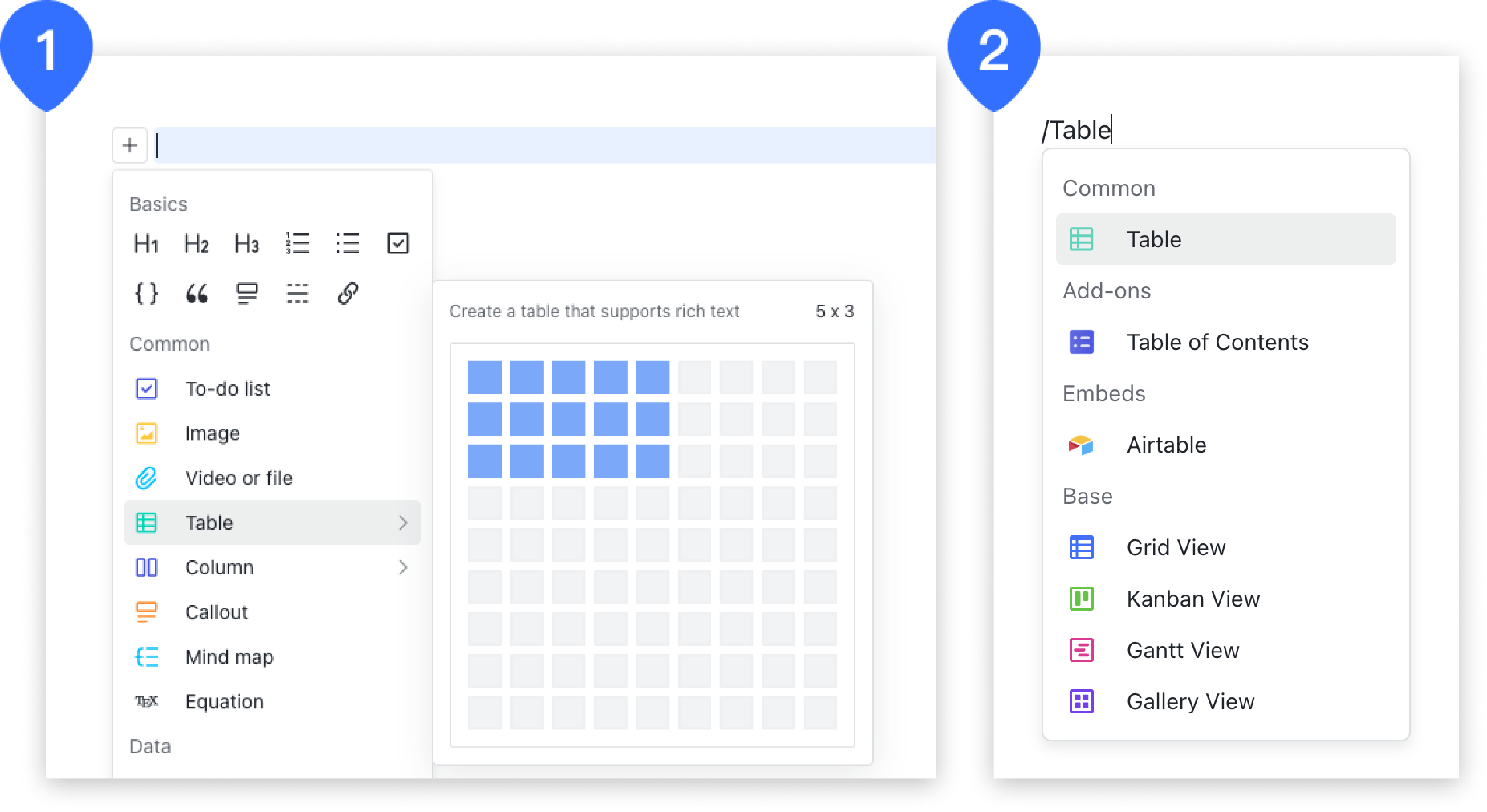 Edit Tables In Docs