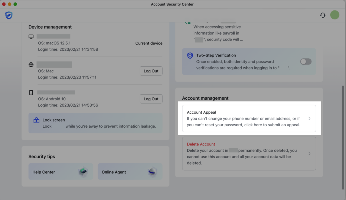 Submit an account appeal Submit an account appeal