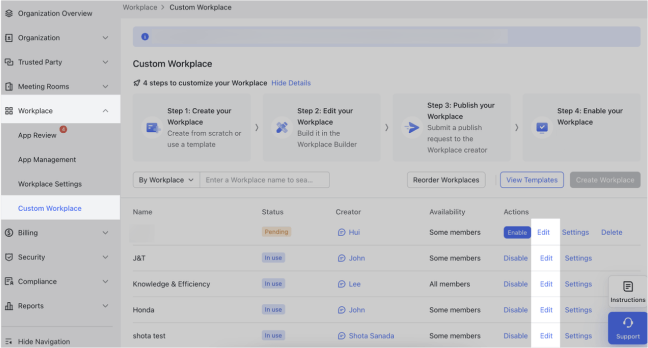Admin | Get started with Custom Workplace