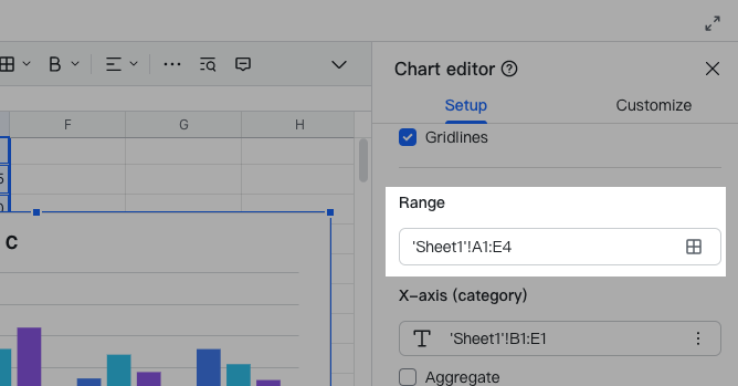 Create and edit charts in Sheets