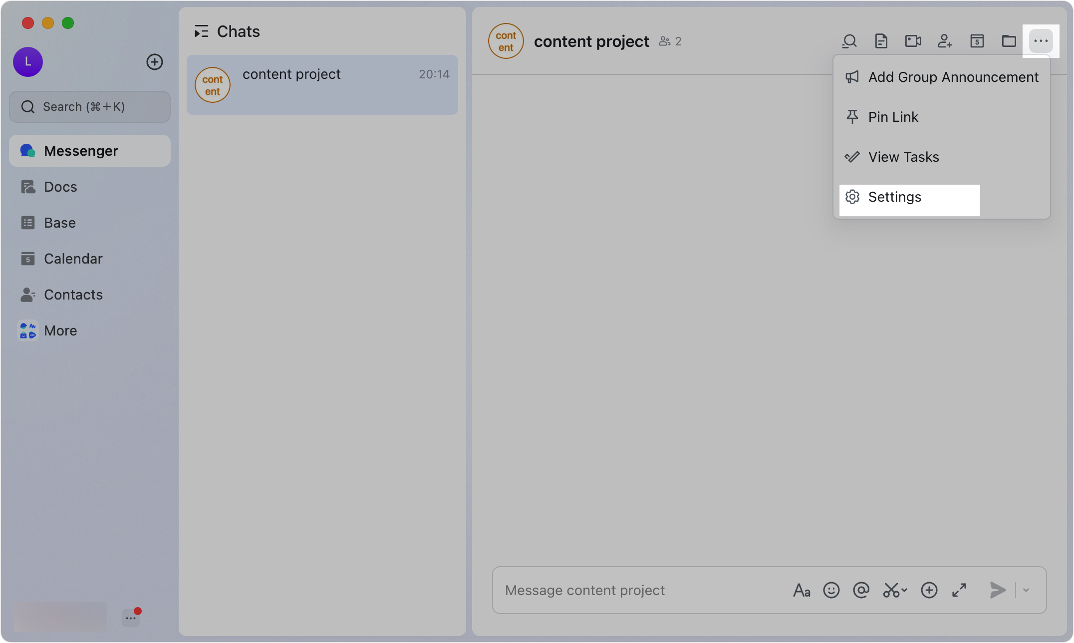 Turn a group chat into a public group