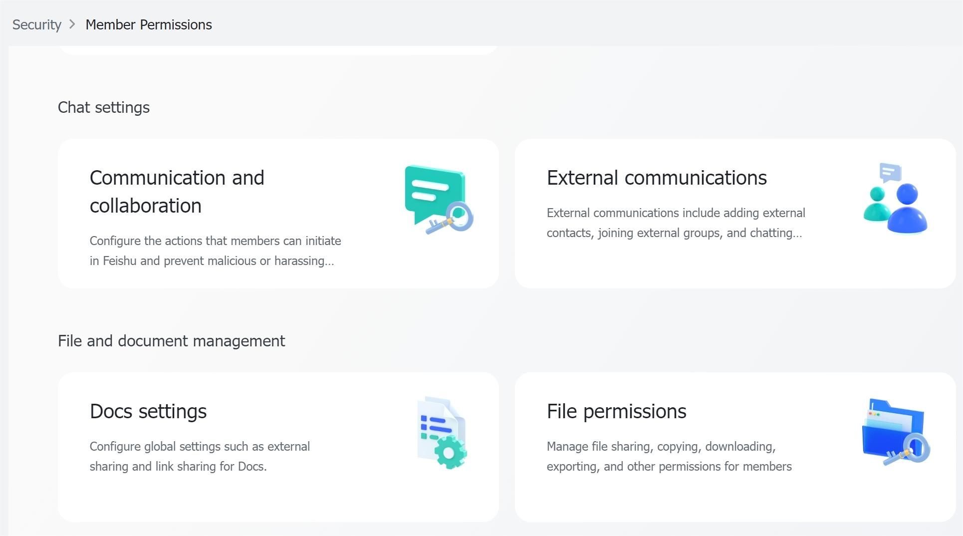 Admin | Set up file operation permissions for members