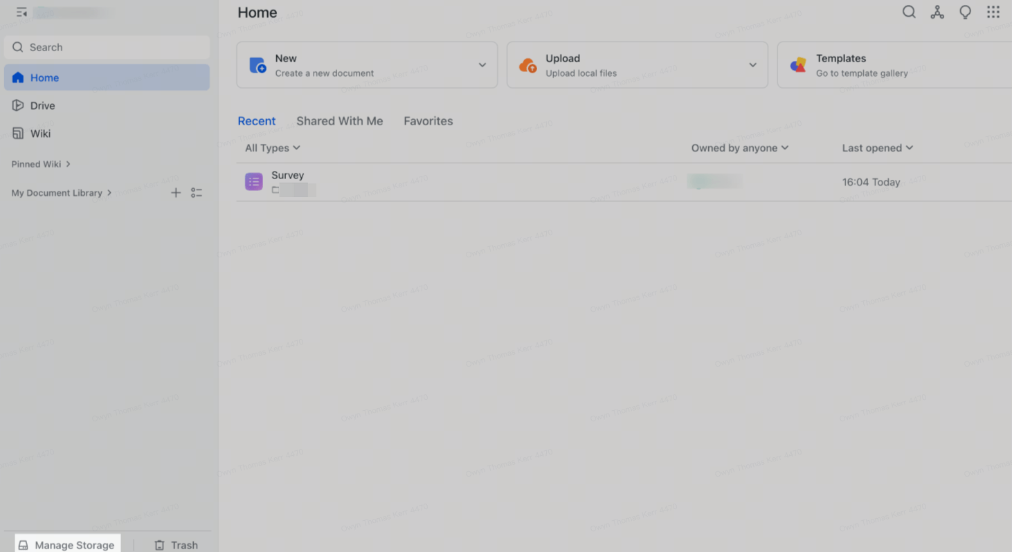 Free up personal storage space