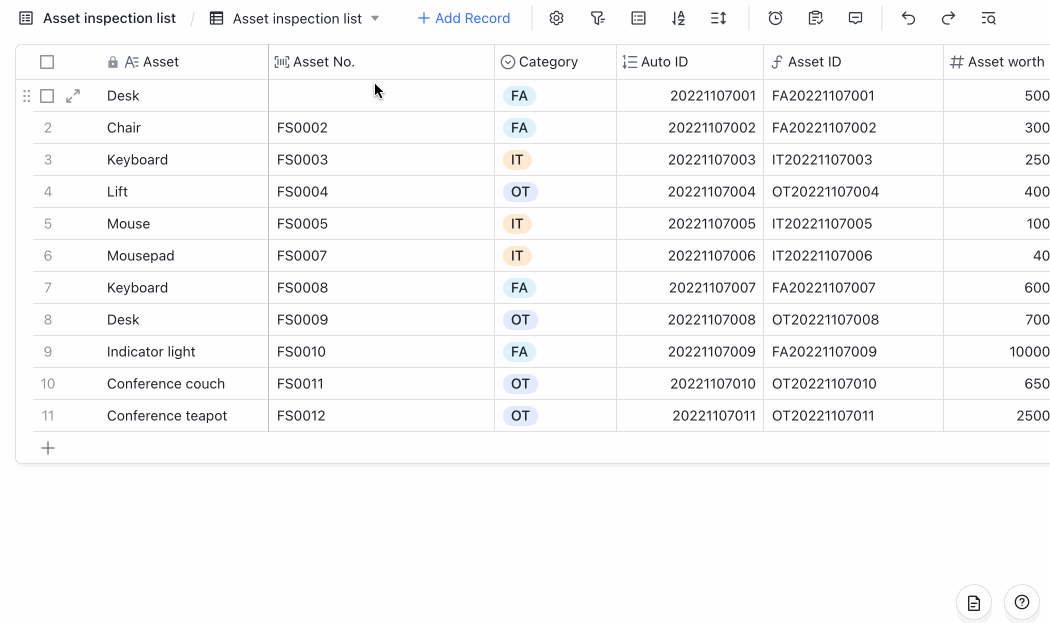 Use barcode fields in Base