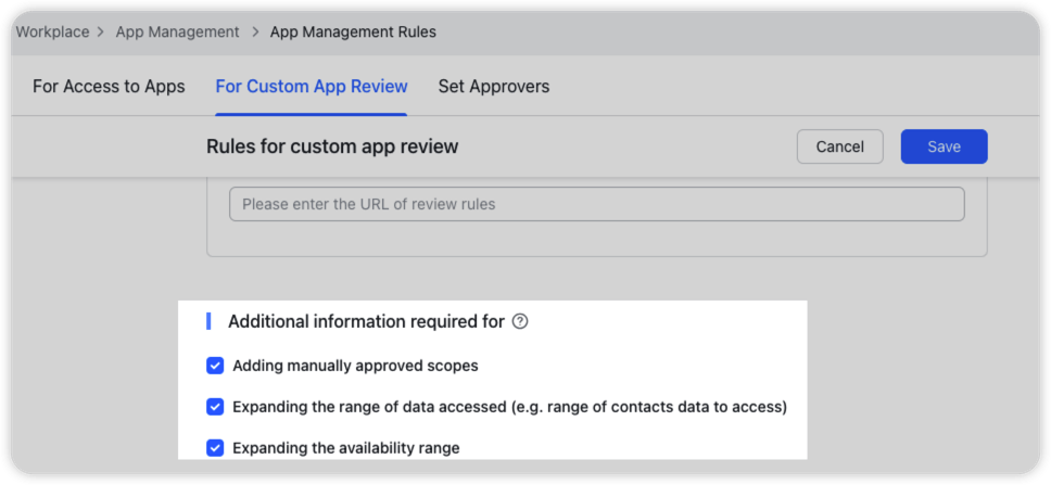 User guide for approval of custom app releases