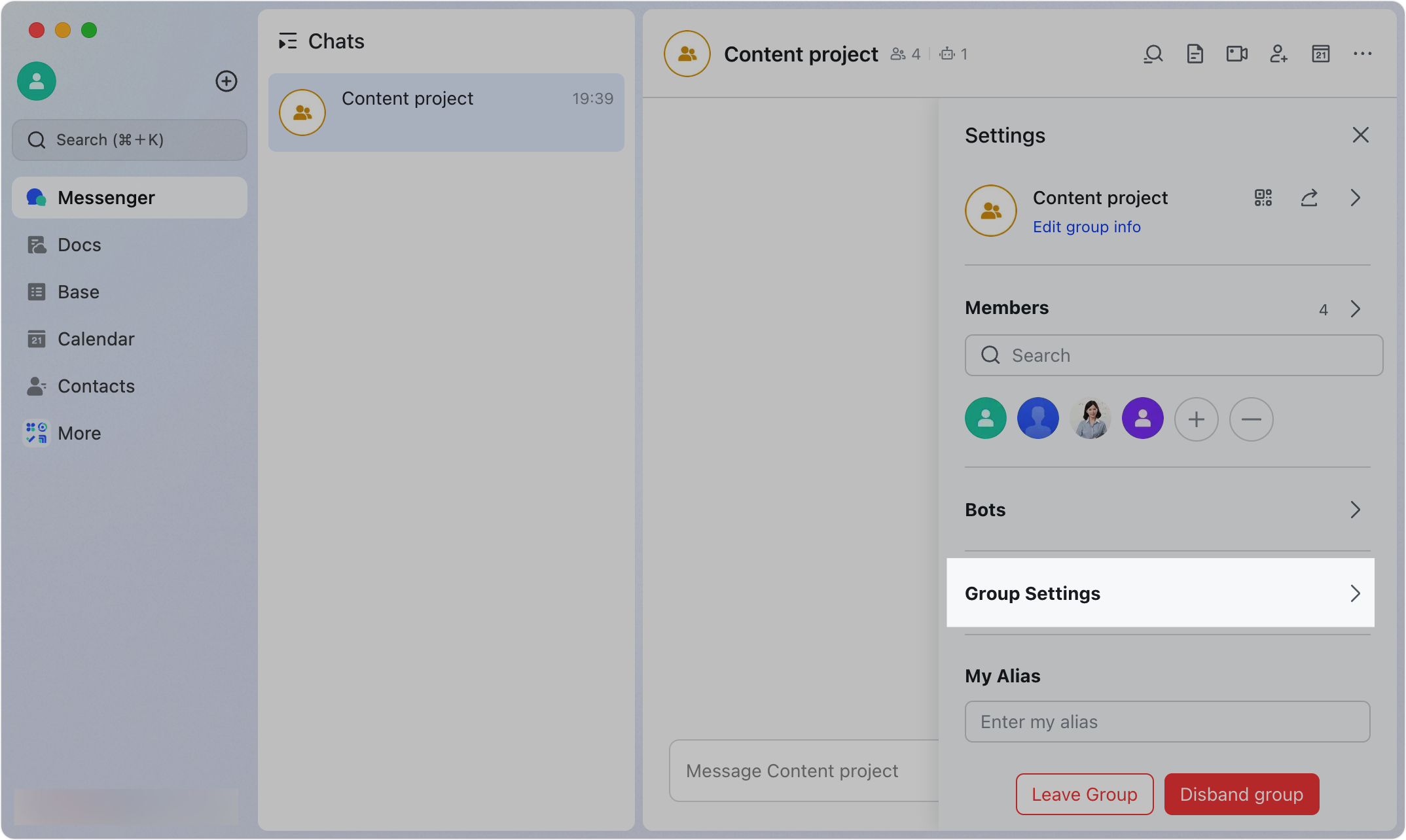 Set who can post messages in a group