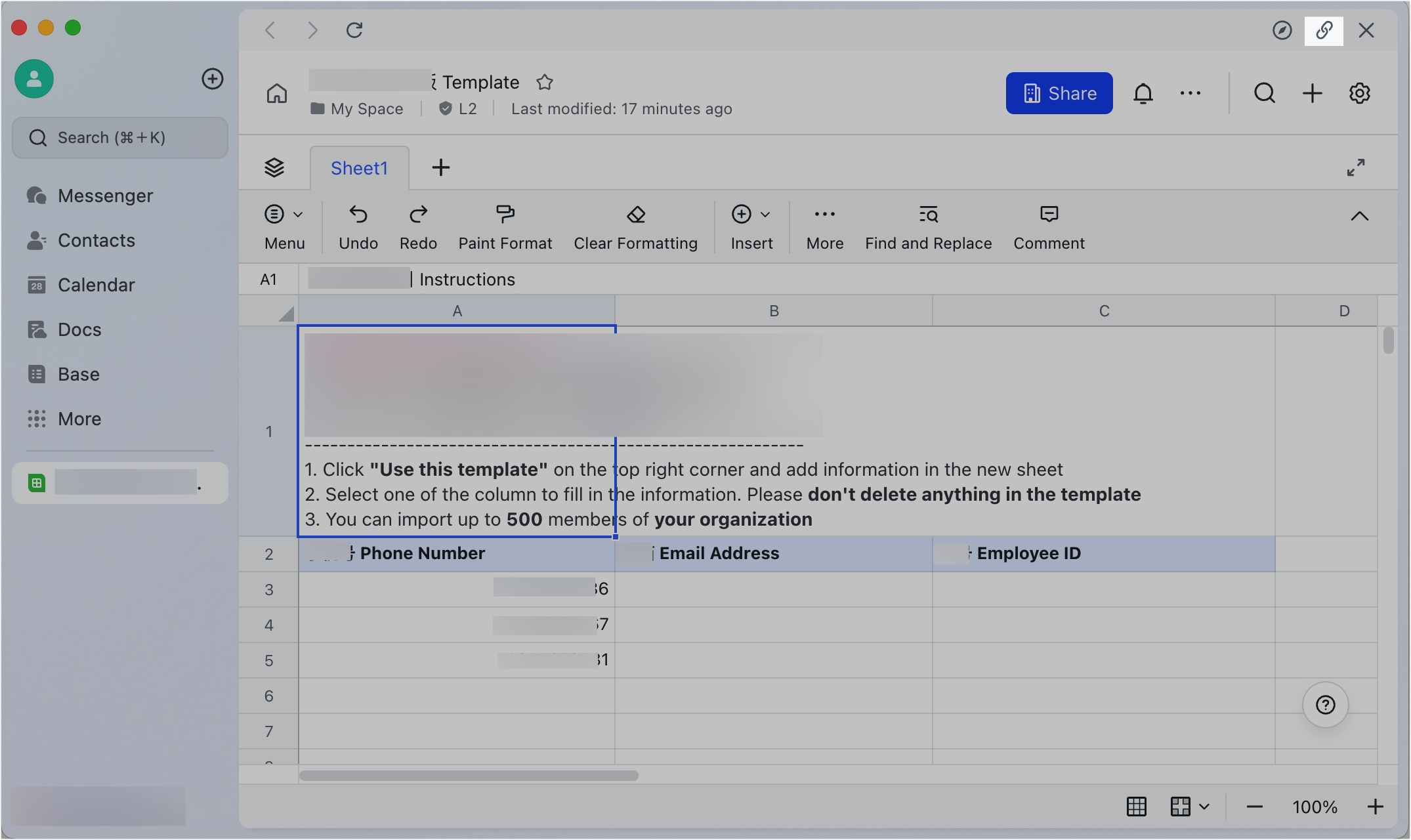 Batch import members to a group