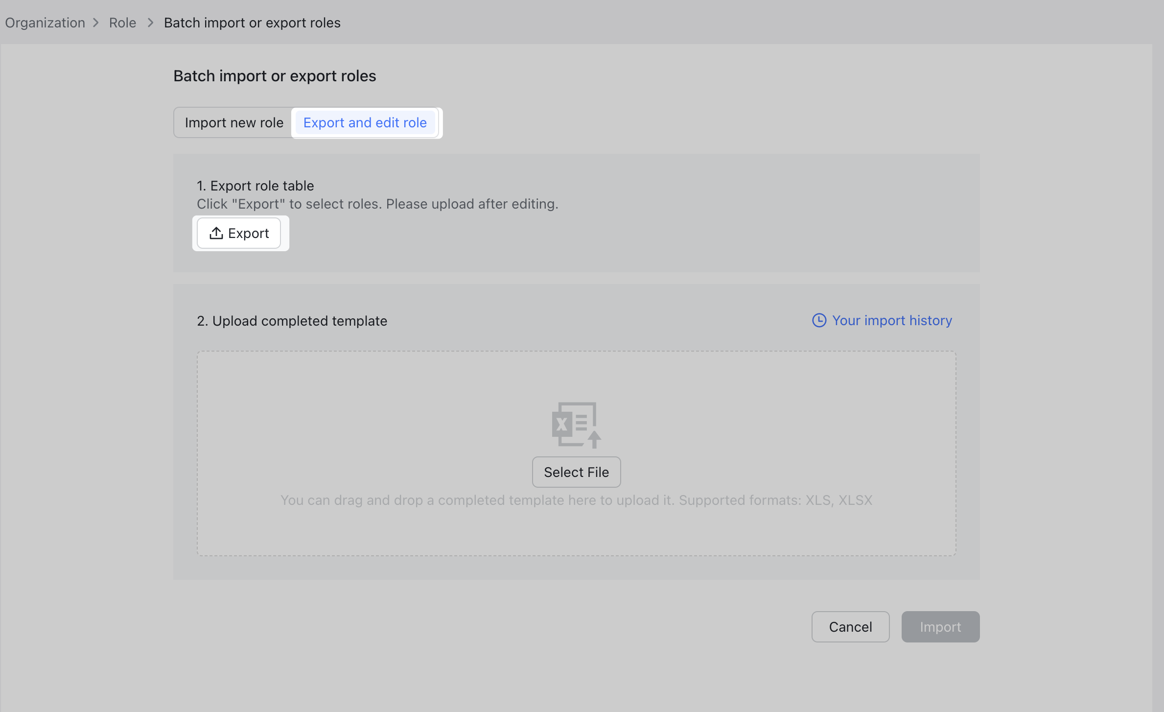 Admin | Set roles for Approval