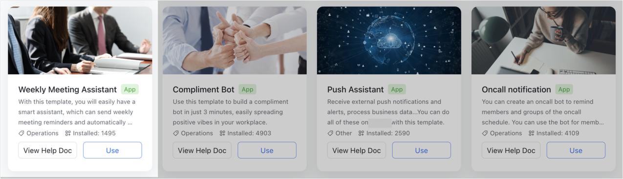 Use the Weekly Meeting Assistant bot