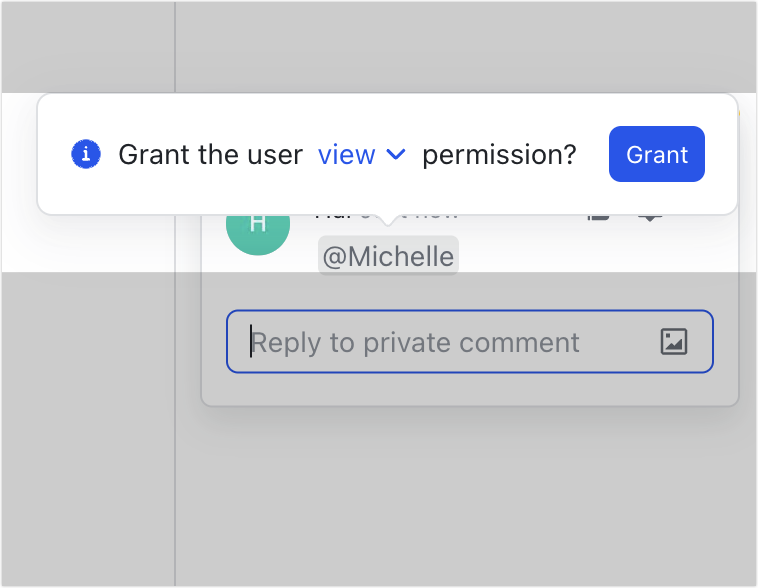 Post private comments in Docs