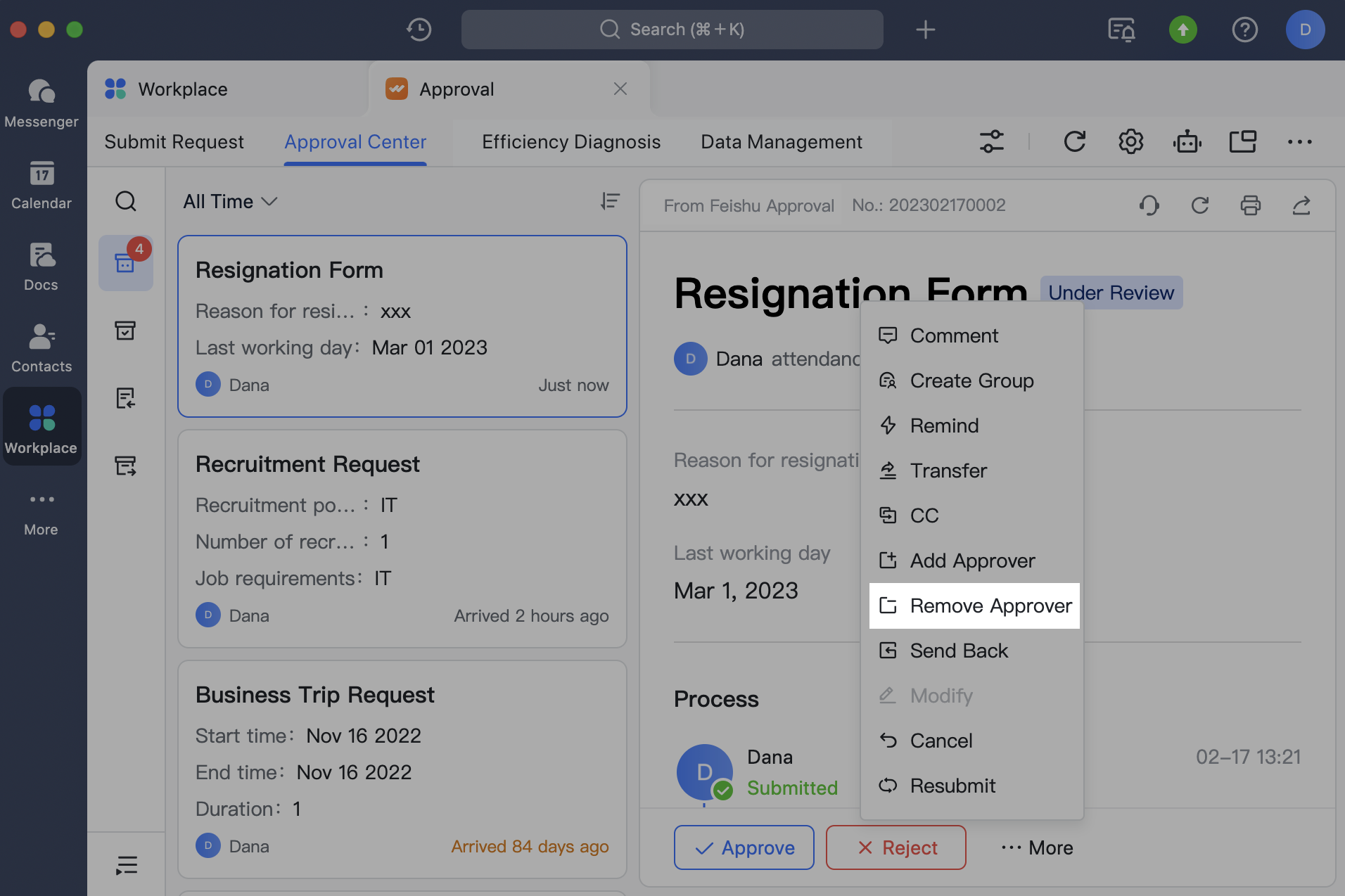 Feishu Approval user guide