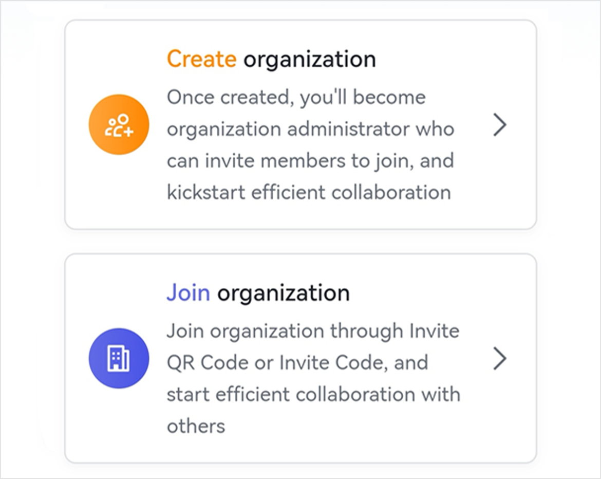 Step 1: Join your organization