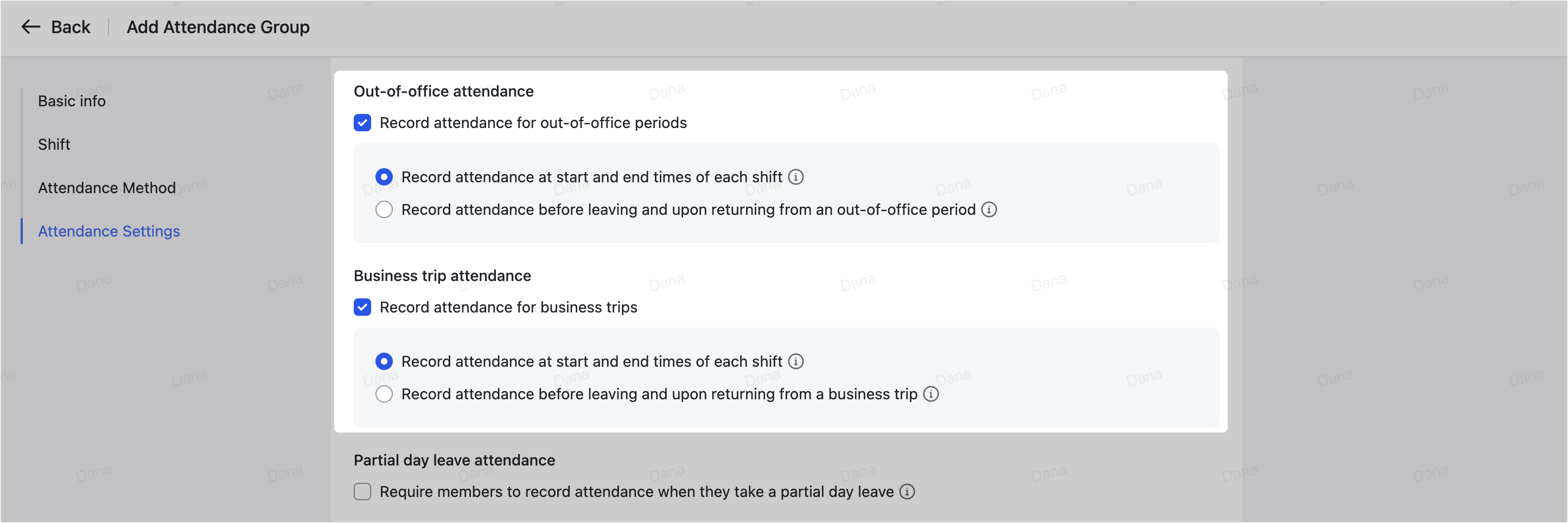 Admin | Set up offsite attendance