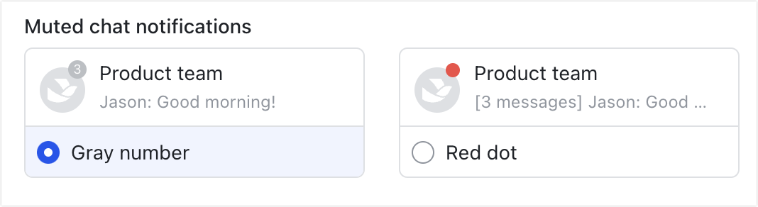 Set up message notifications