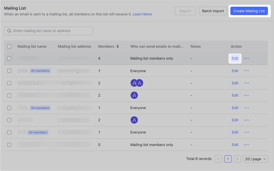 Admin | Add a mailing list administrator