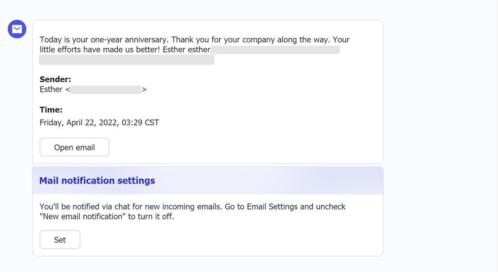 Configure email notifications