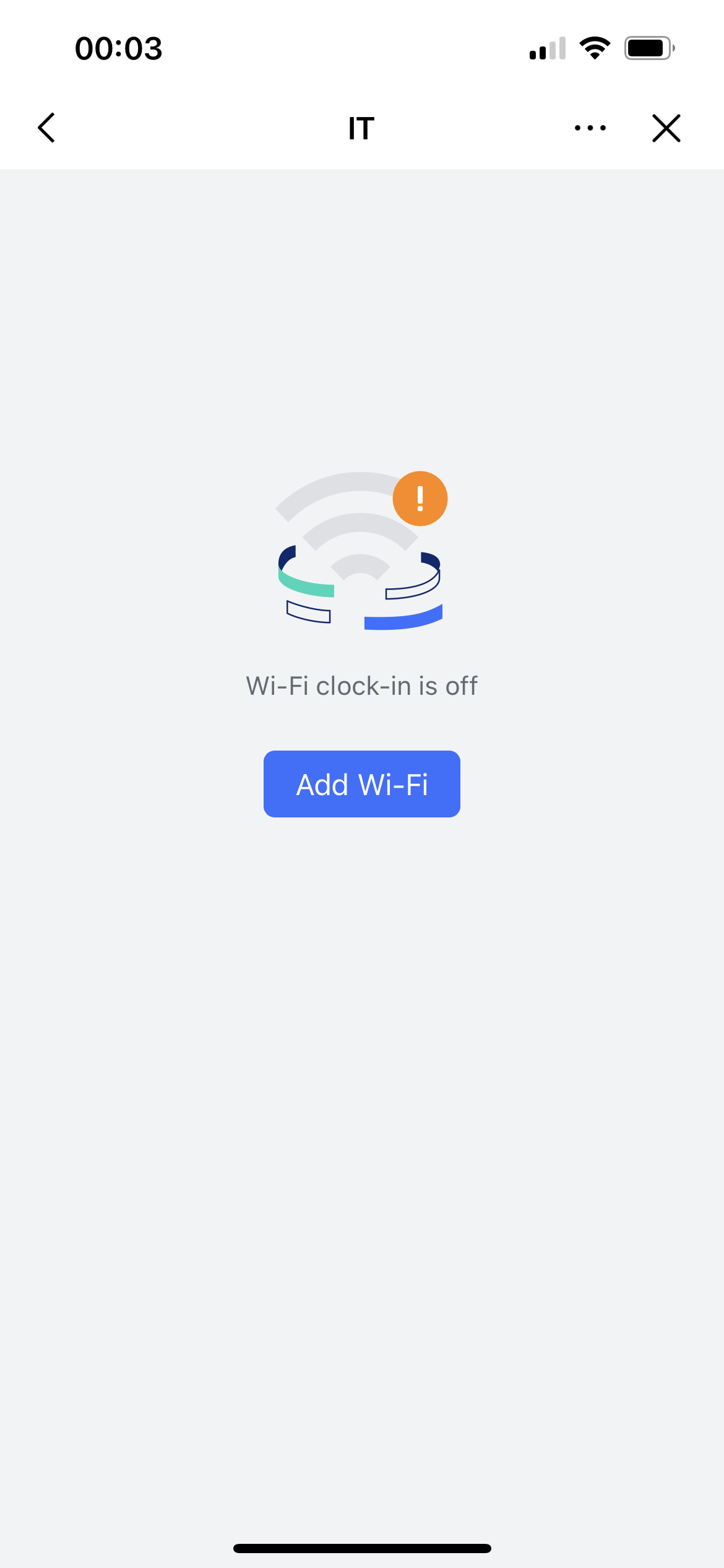 Admin | Set up clock in/out by Wi-Fi (based on BSSID)