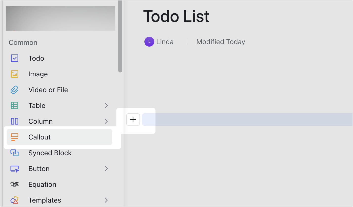 Insert callouts in Docs