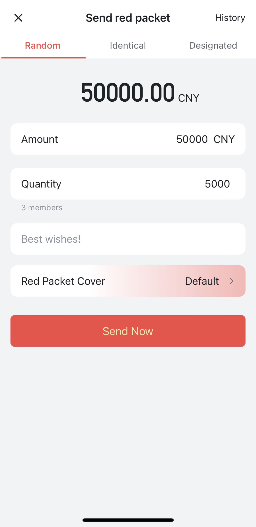 Send and receive red packets