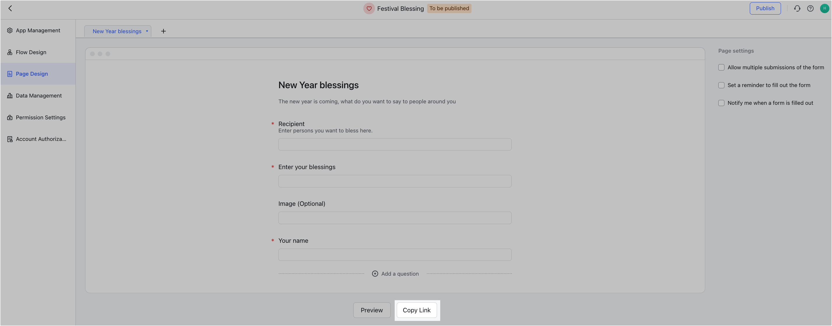 Use the Festival Blessing bot