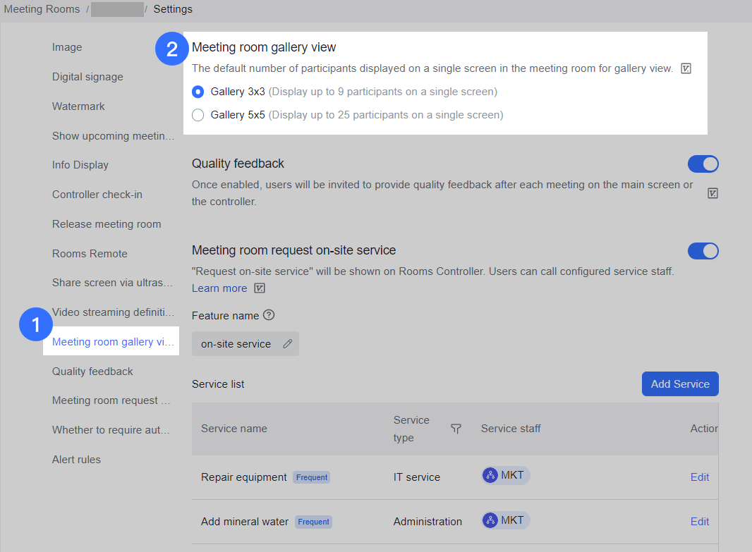 Admin | Configure Feishu Rooms