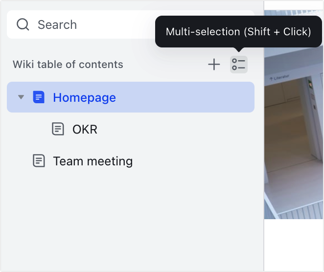 Move documents or folders