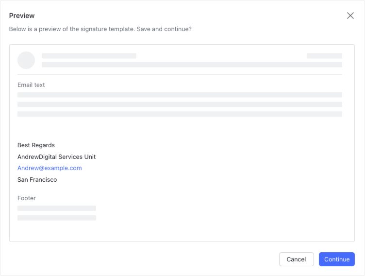 Admin | Configure your organization's signatures for emails