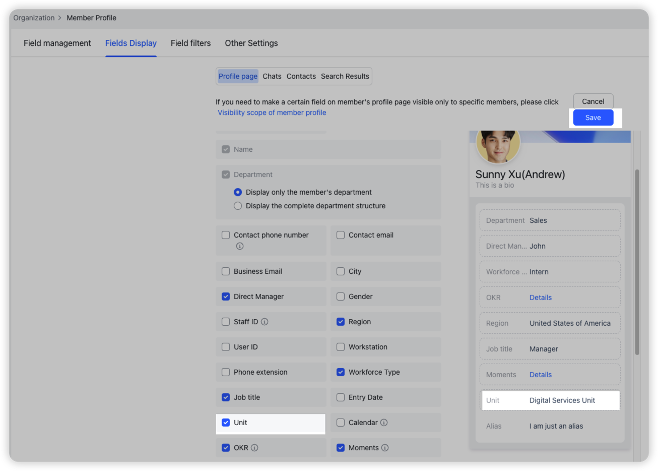 Admin | Create and manage units