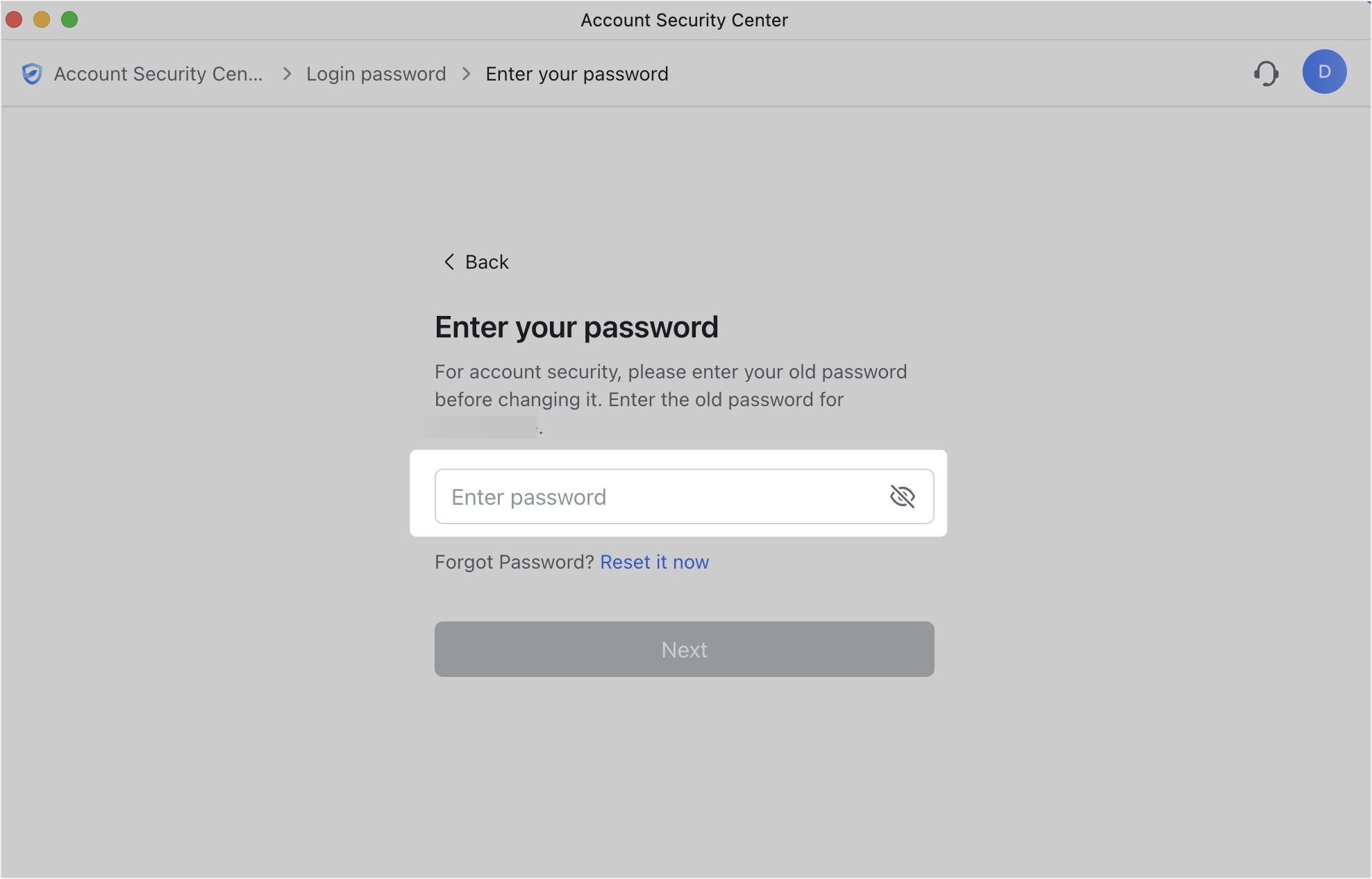 Set or change your login password