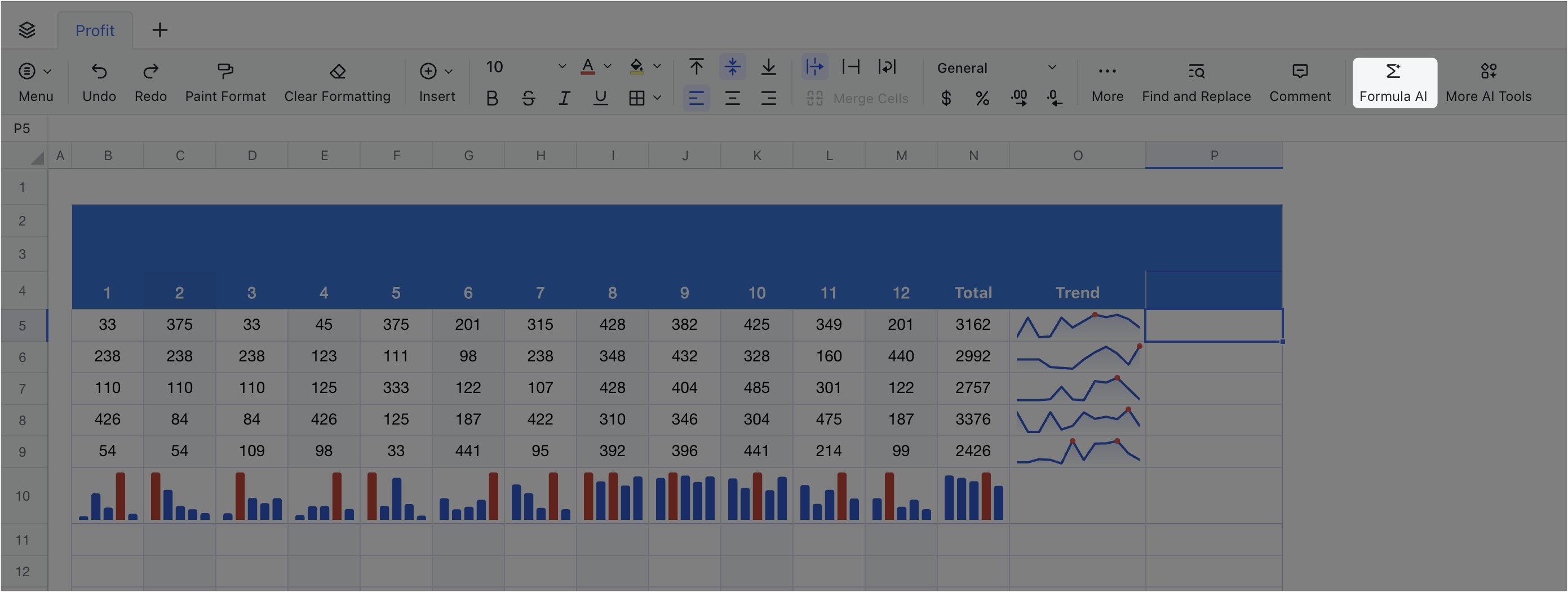 Use AI to write formulas in Sheets
