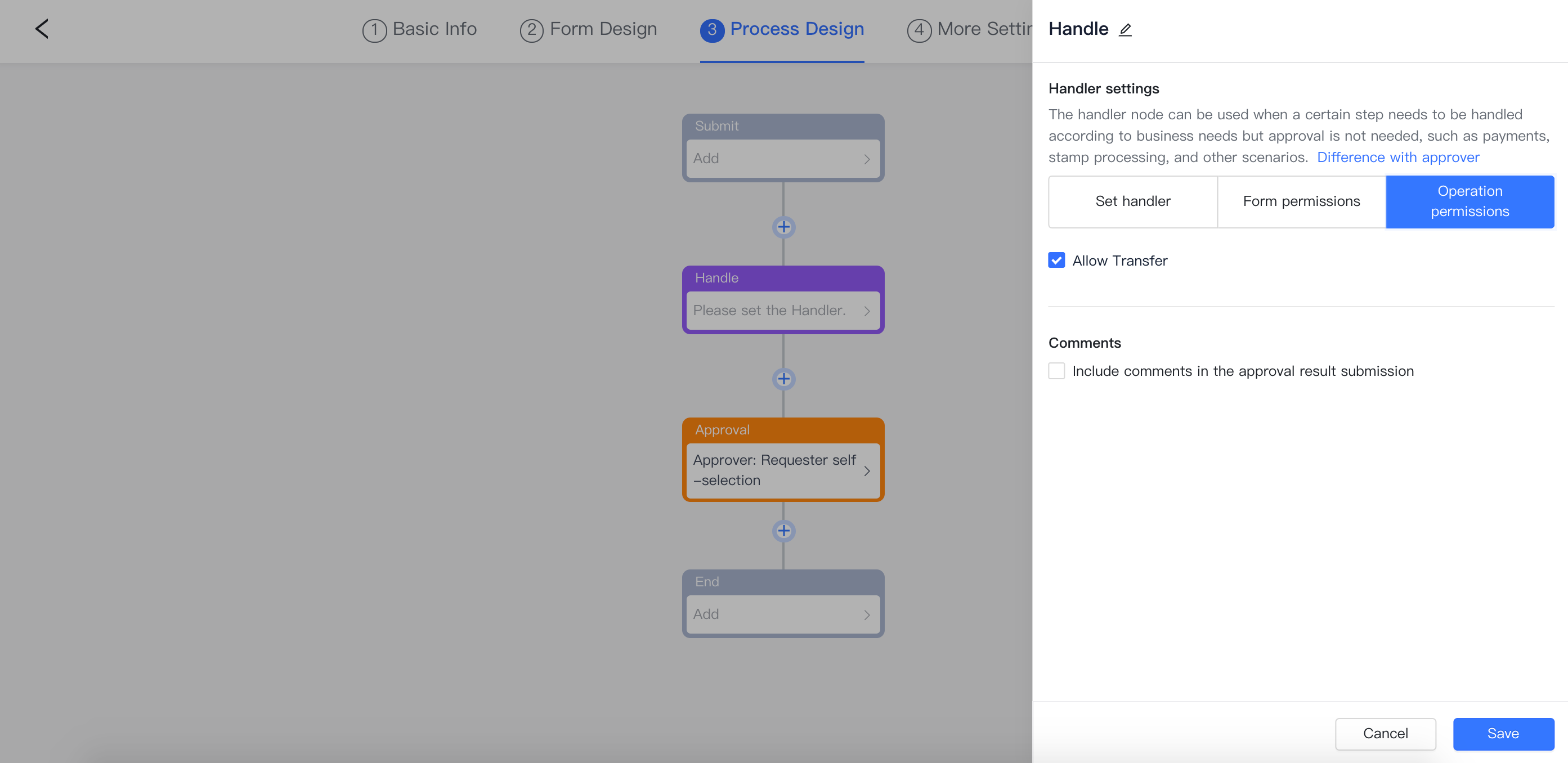 Admin | Add handlers to the approval process
