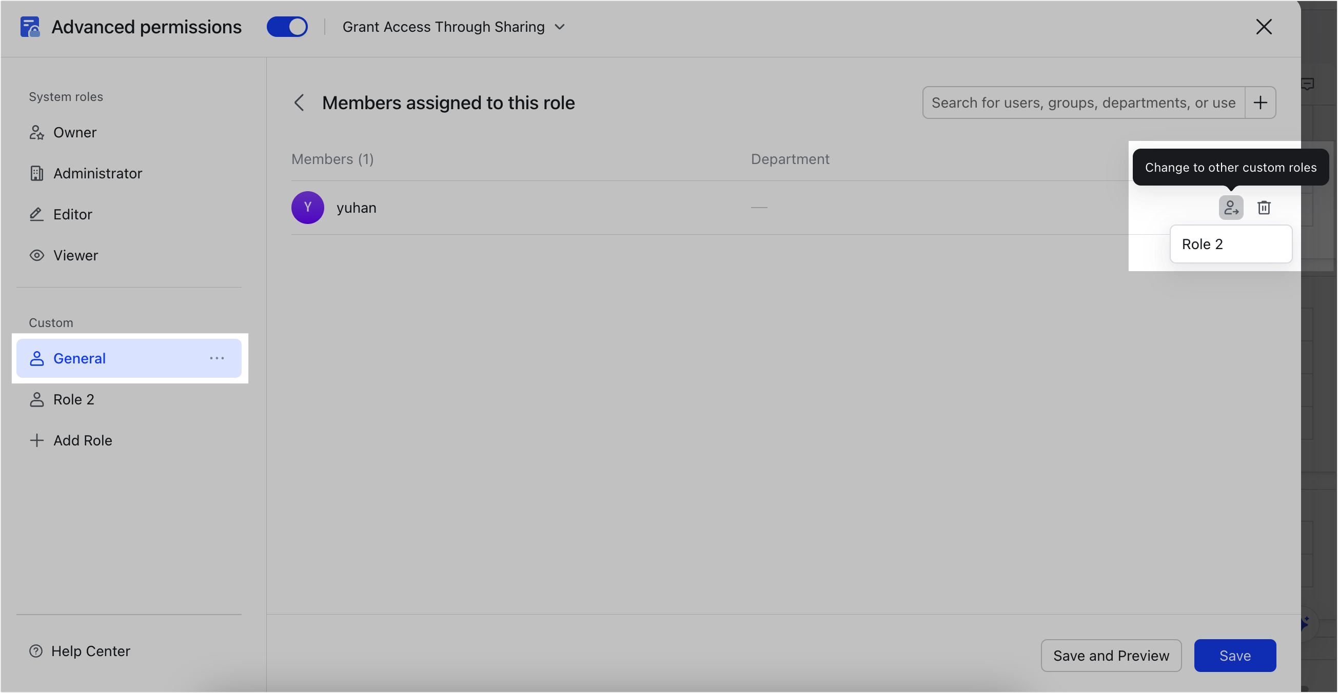 Overview of advanced permission roles in Base