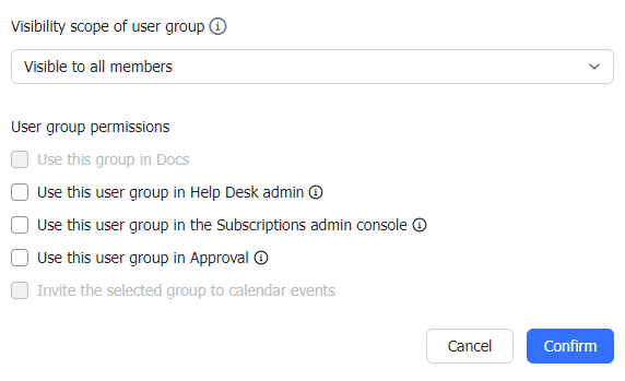 Admin | Manage user groups
