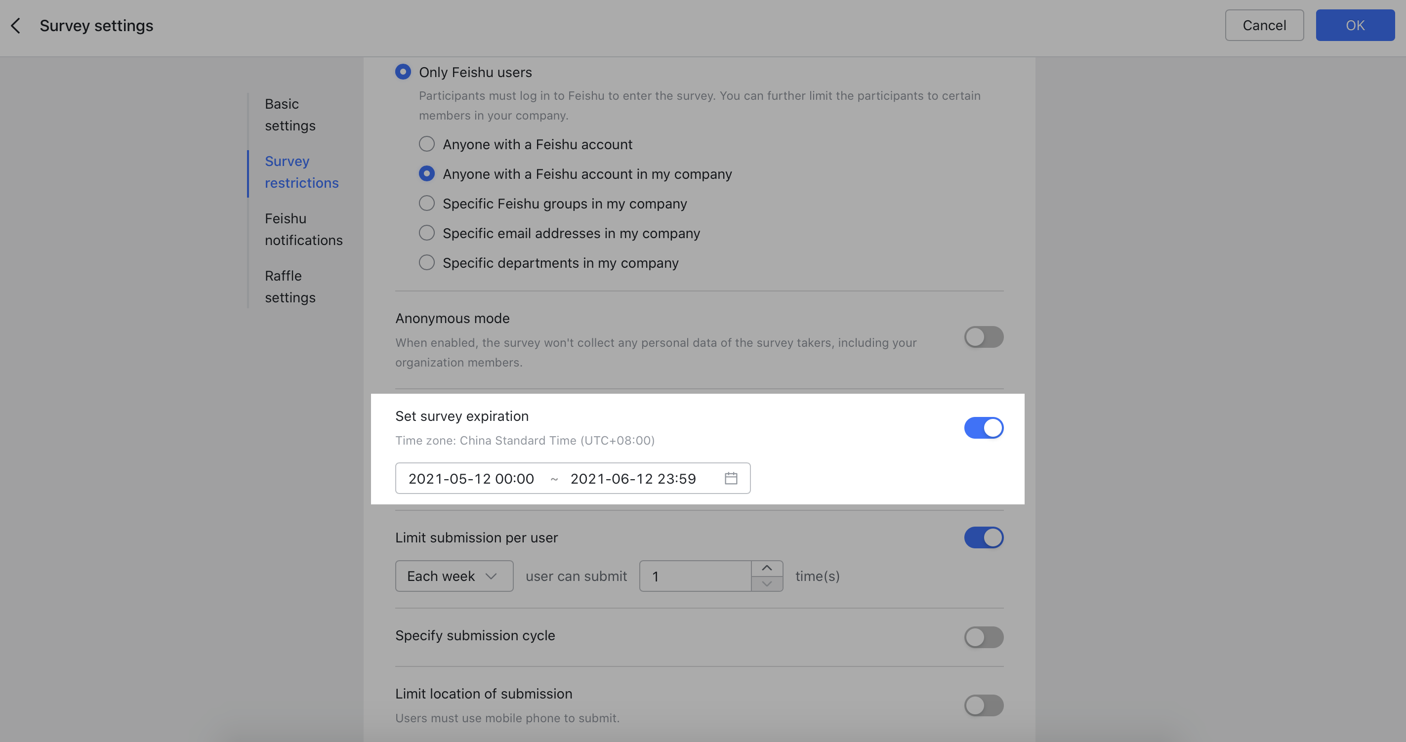 Manage Projects with Feishu Survey