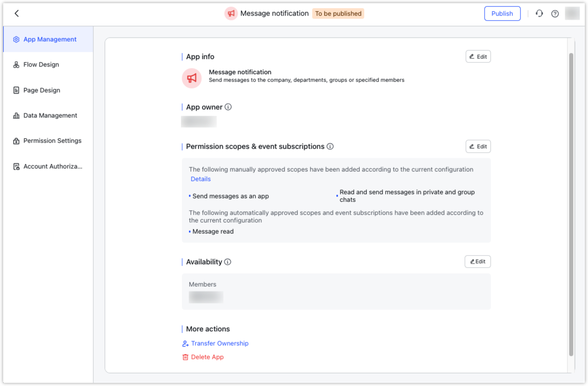Use the Message Notification bot