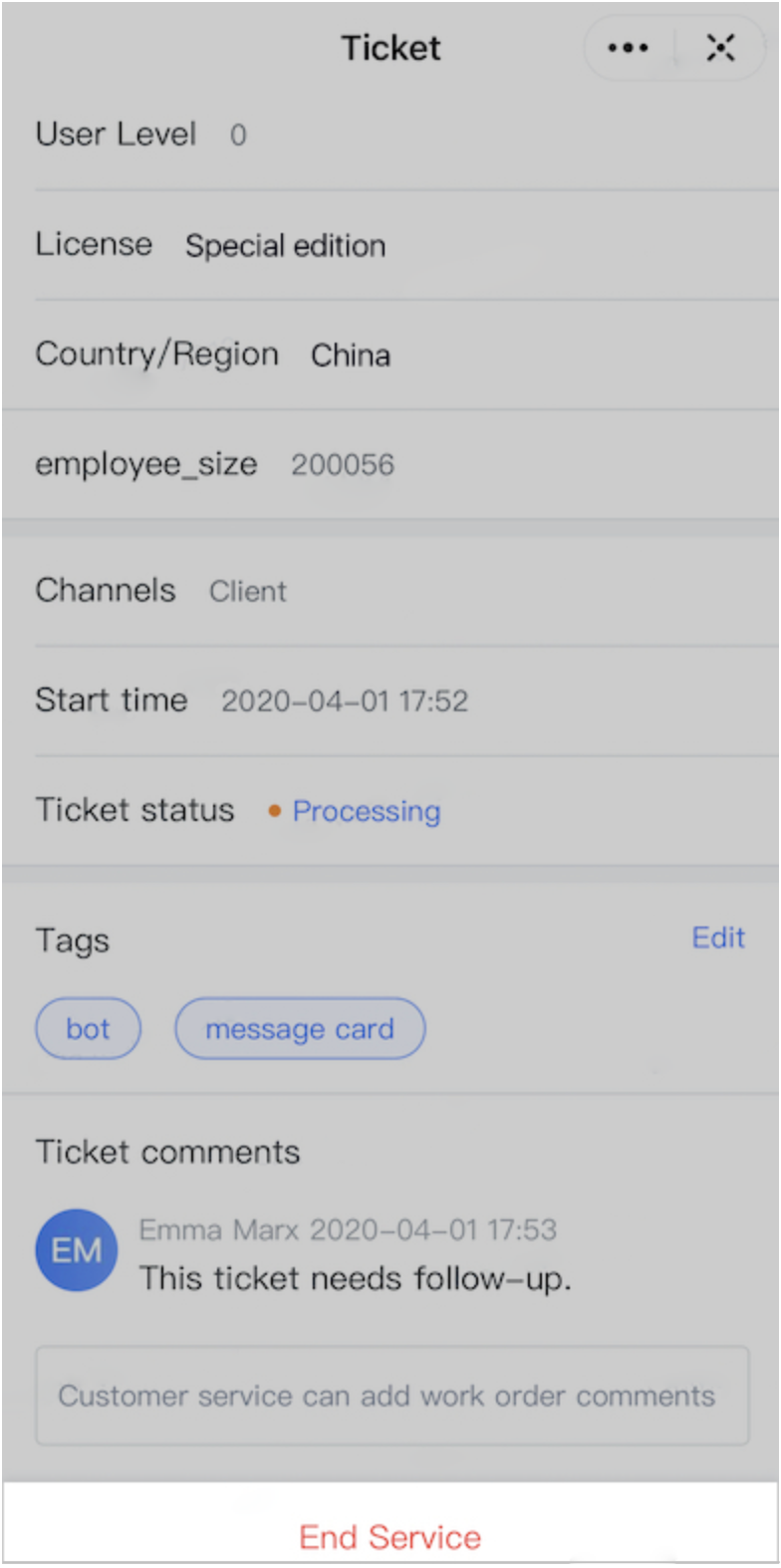 Use the ticket board