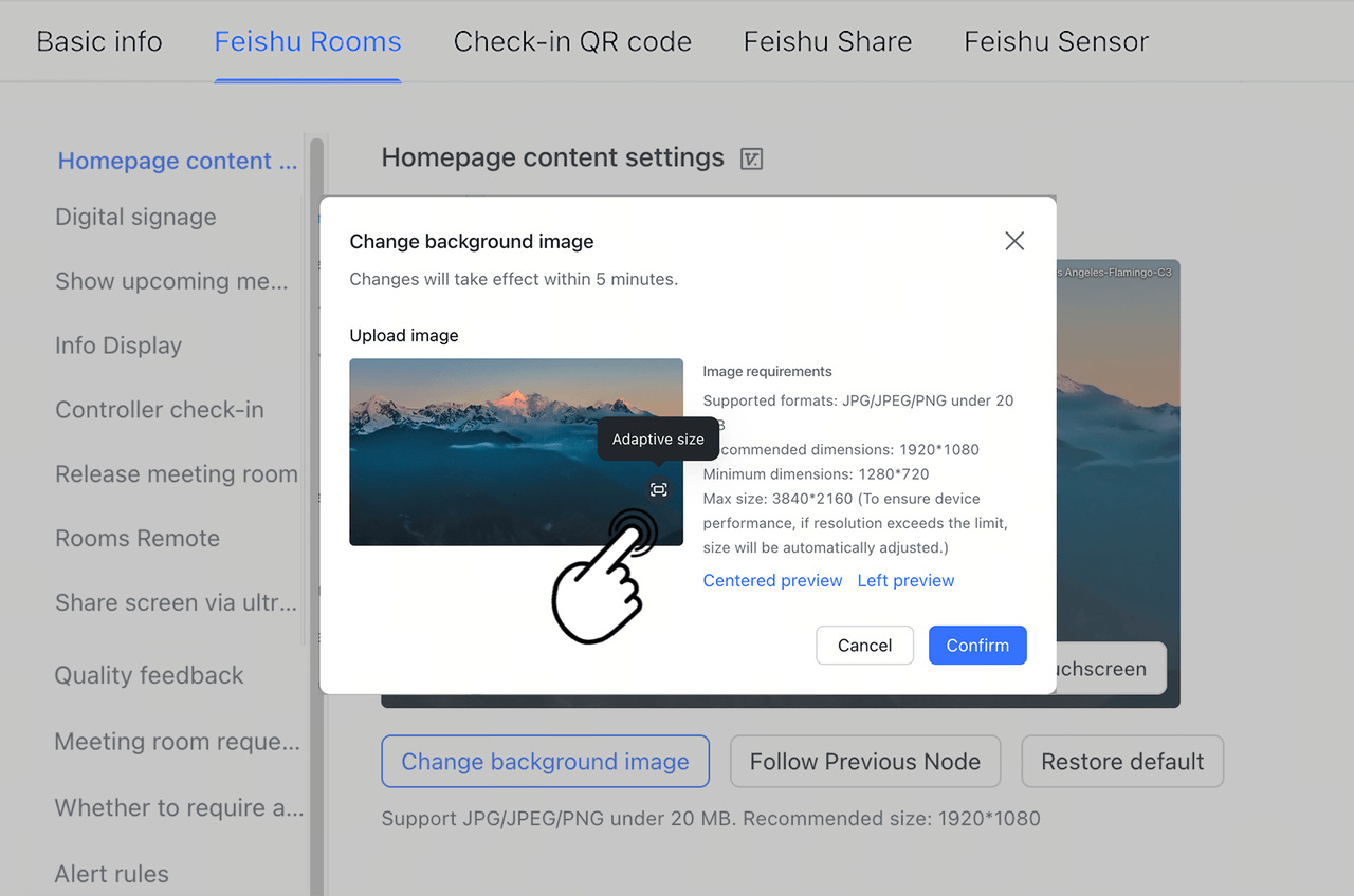 Admin | Configure Feishu Rooms