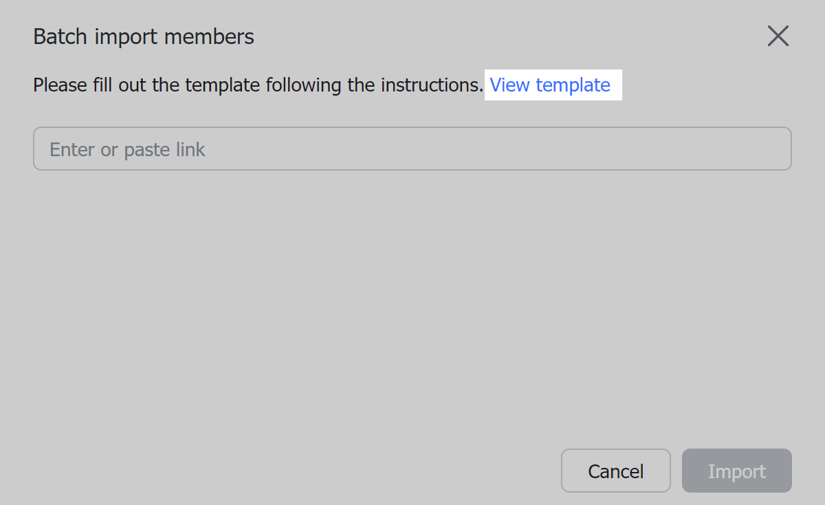Batch import members to a group