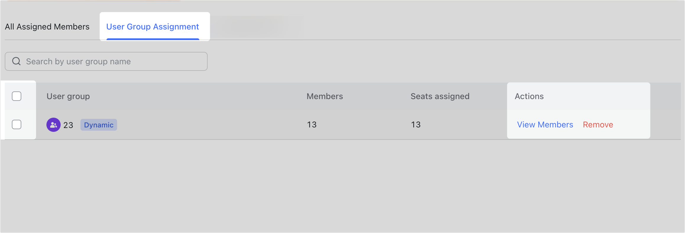 Admin | Assign seats
