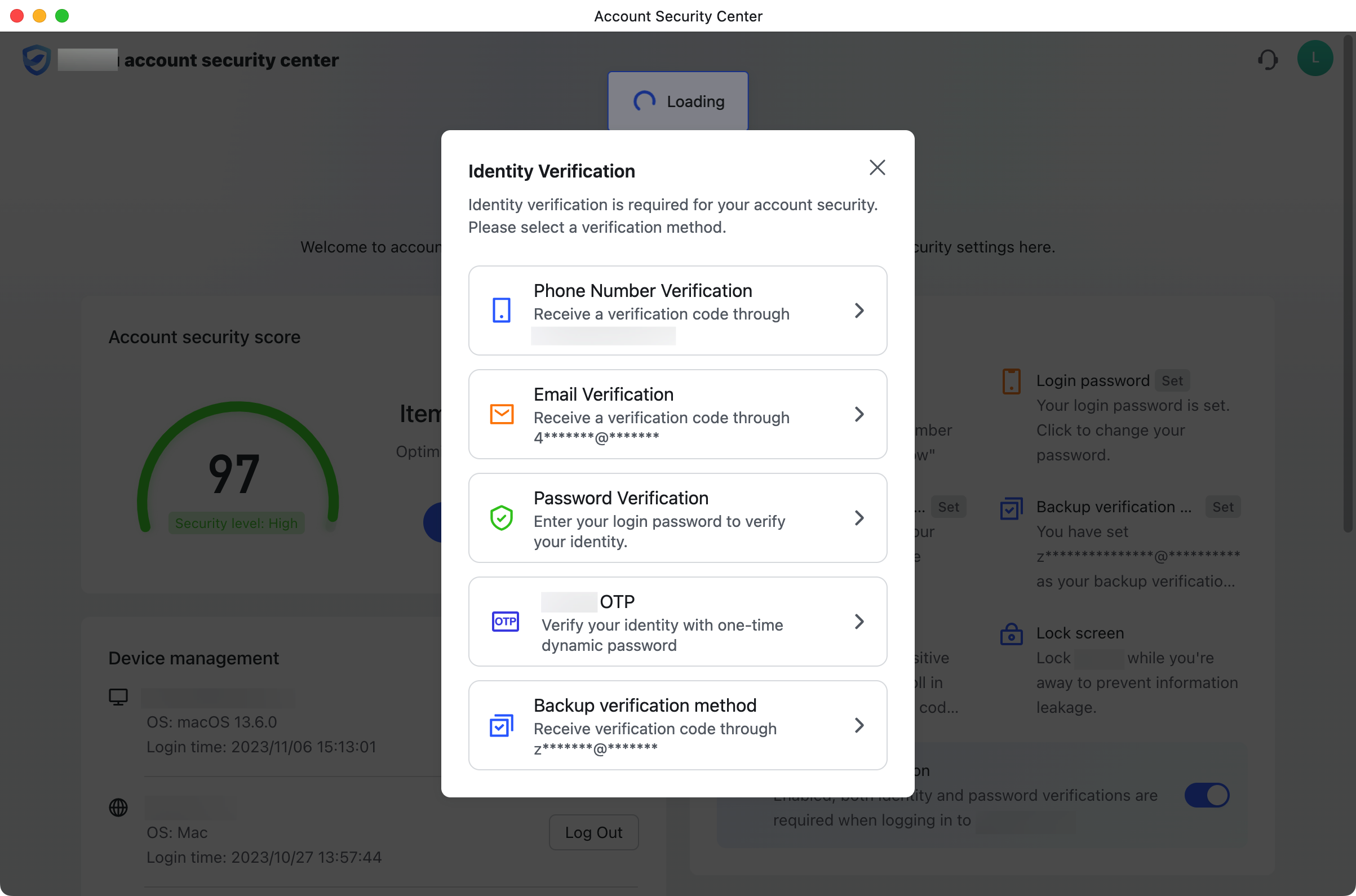 Use OTP (one-time password)
